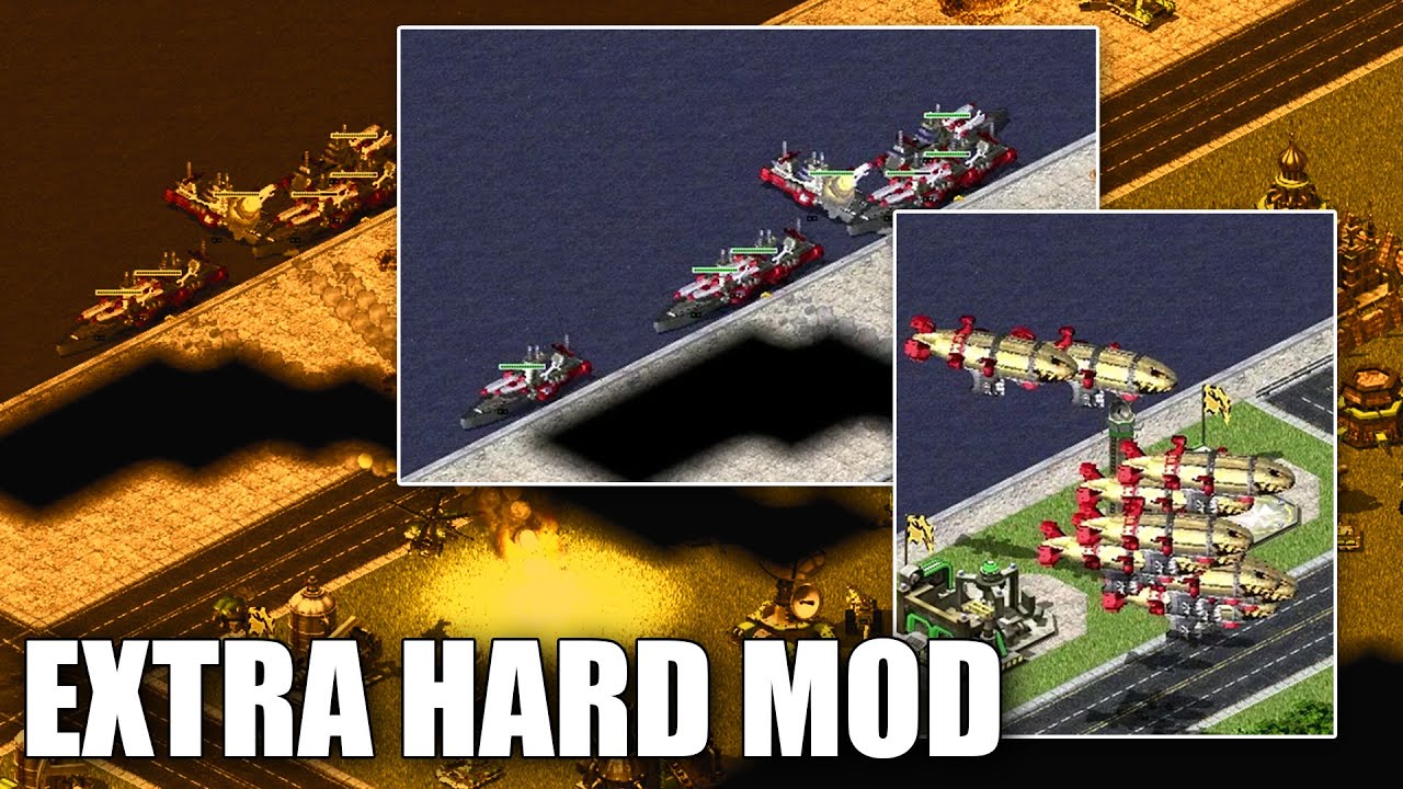Red Alert 2 | Extra Hard Mod | Kirov reporting, dreadnaught ...