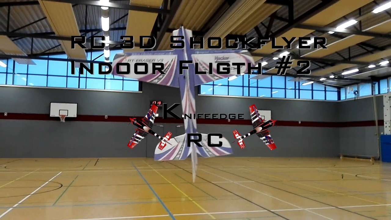 RC 3D Shockflyer Indoor Fligth #2 | Knifeedge RC - YouTube
