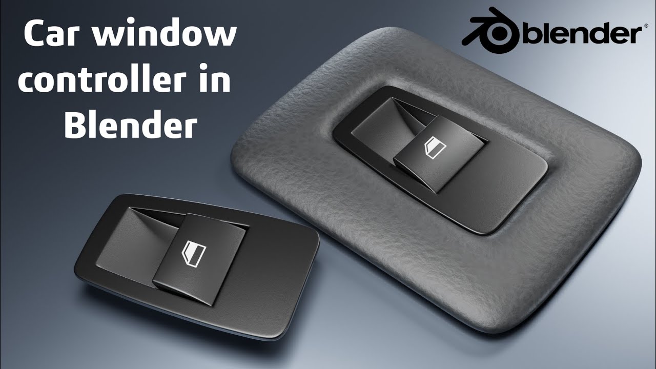 Blender SubDivision easy modeling tutorial - Car window controller ...