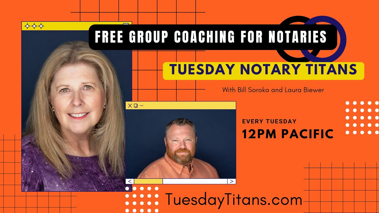 Tuesday Notary Titans with Laura Biewer & Neitzel, 12/05/23 - YouTube