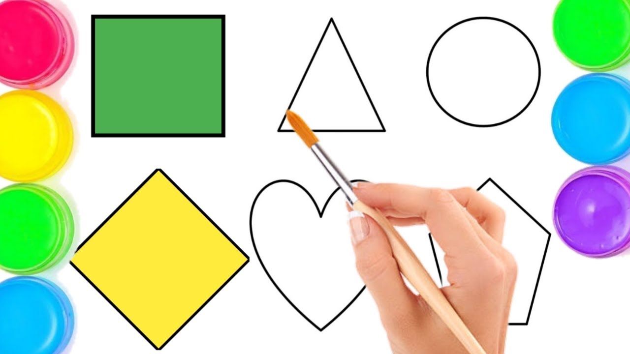 all shapes names | name of shapes | identify color | name of shapes ...