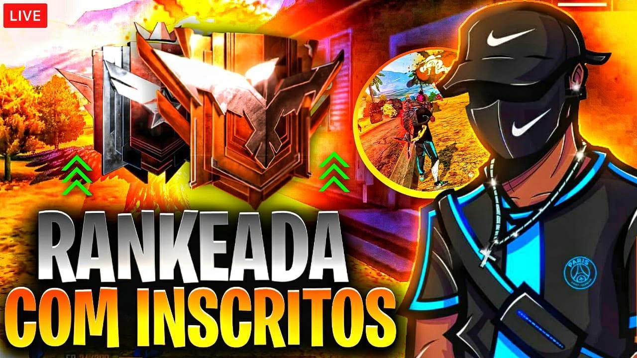 +18 LIVE🔥FREE FIRE 🔥RANKED SOLO🔥 4X4 APOSTADO🔥JOGANDO COM INSCRITOS ...