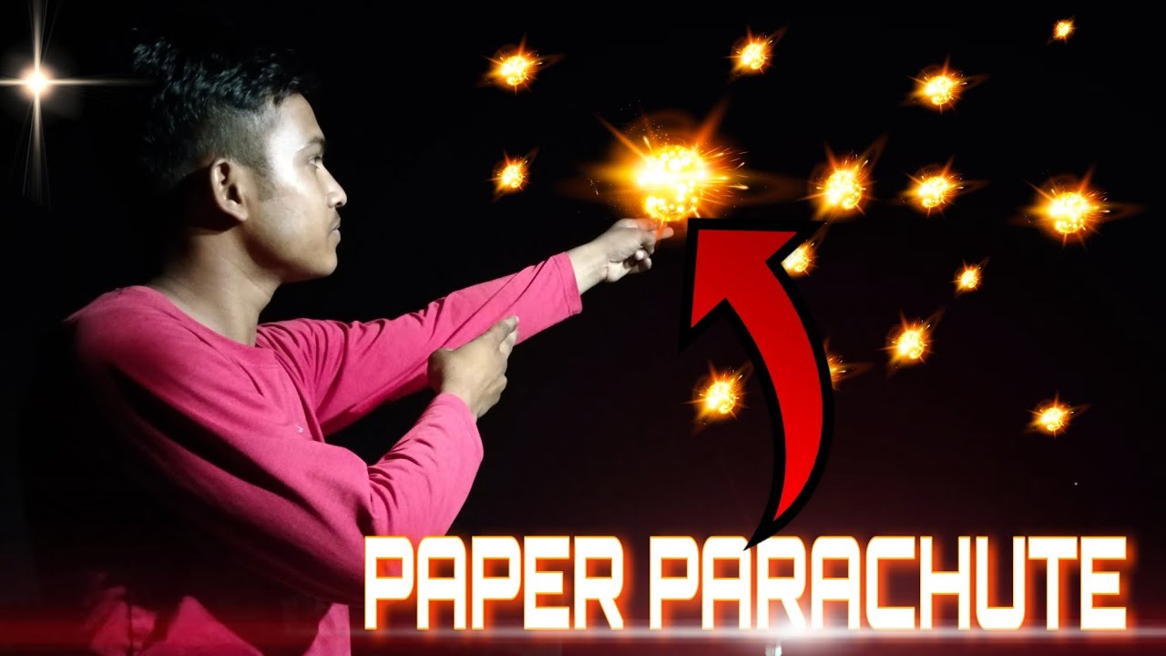 How to make Flying Parachute with Paper🗞️|| Parachute kese banaye # ...