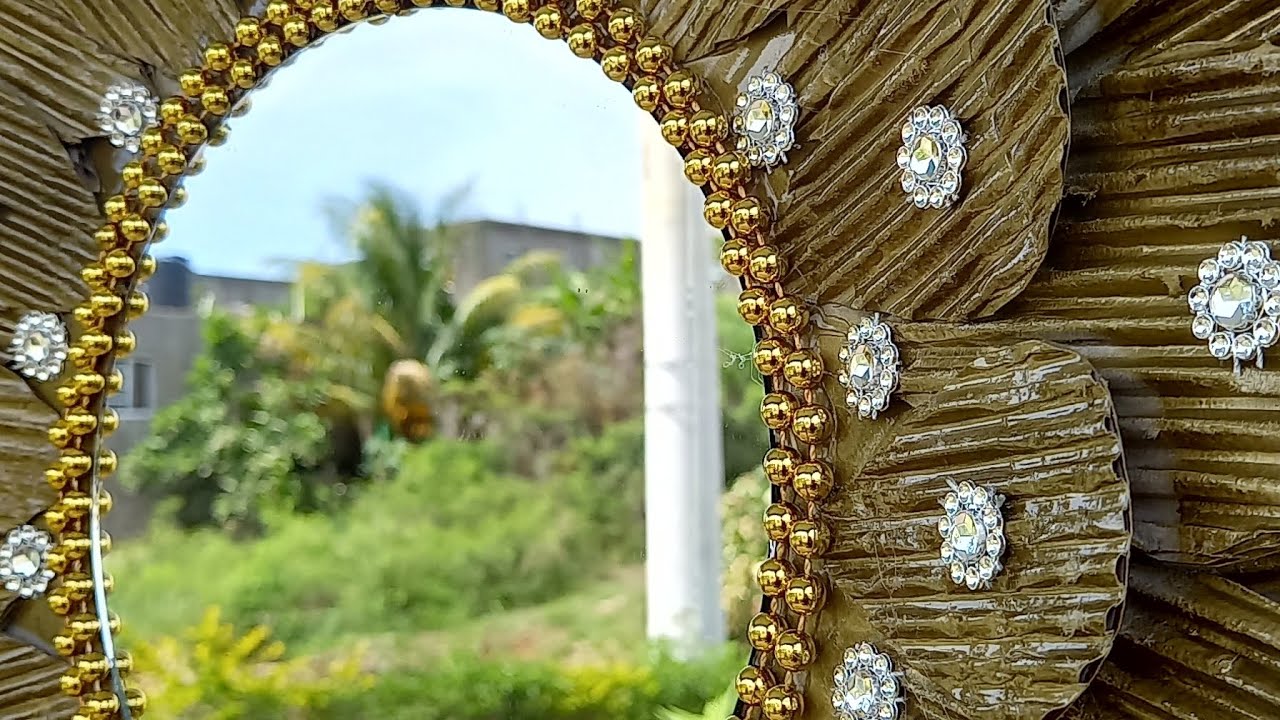 Unleashing Creativity: DIY Cardboard Mirror Wall Hanging Craft ...