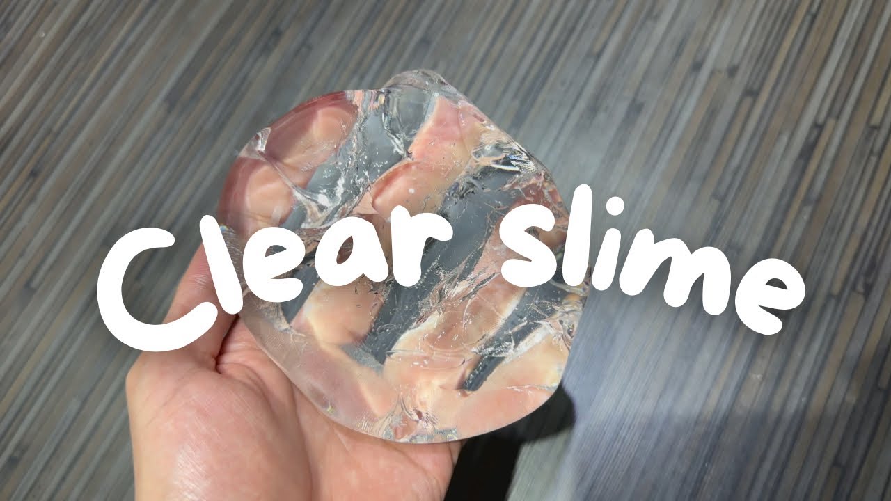 CLEAR SLIME TUTORIAL 2 INGREDIENTS - YouTube