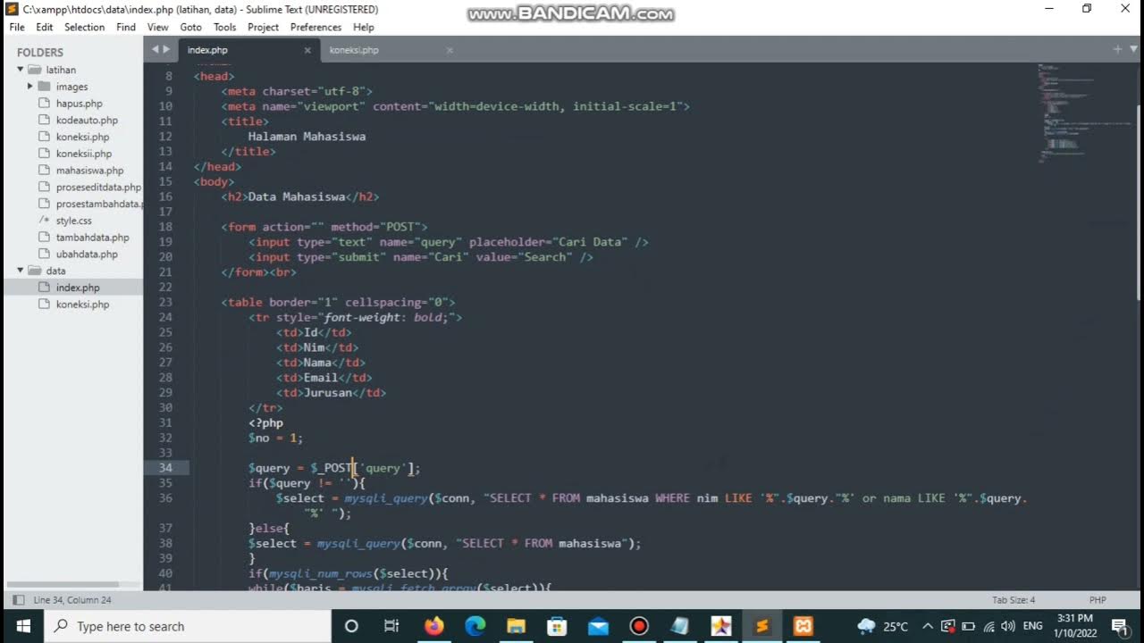 Cara Cepat Menemukan Error' pada Script PHP - YouTube
