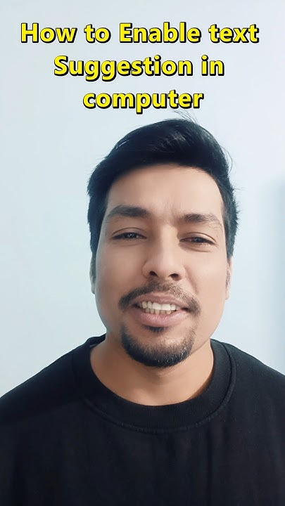 Enable TEXT Suggestions on Your Computer Now #windowtricks #computertricks - YouTube