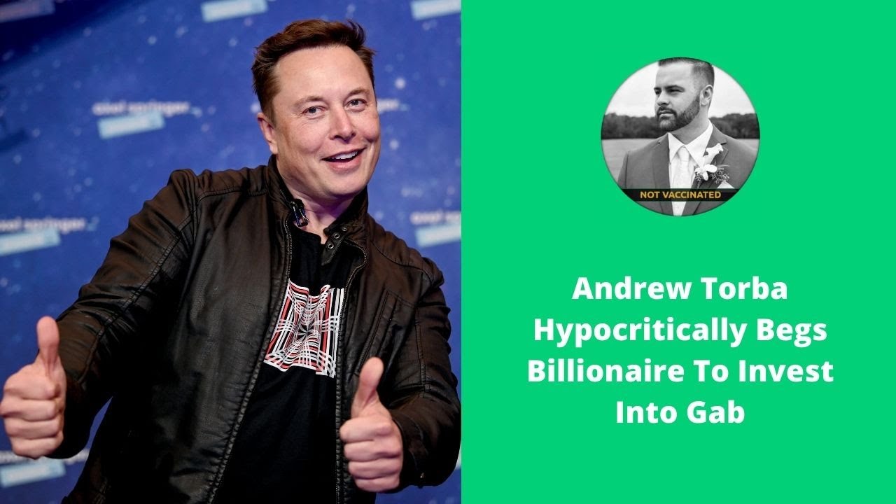 Andrew Torba Hypocritically Begs Billionaire To Invest In Gab - YouTube