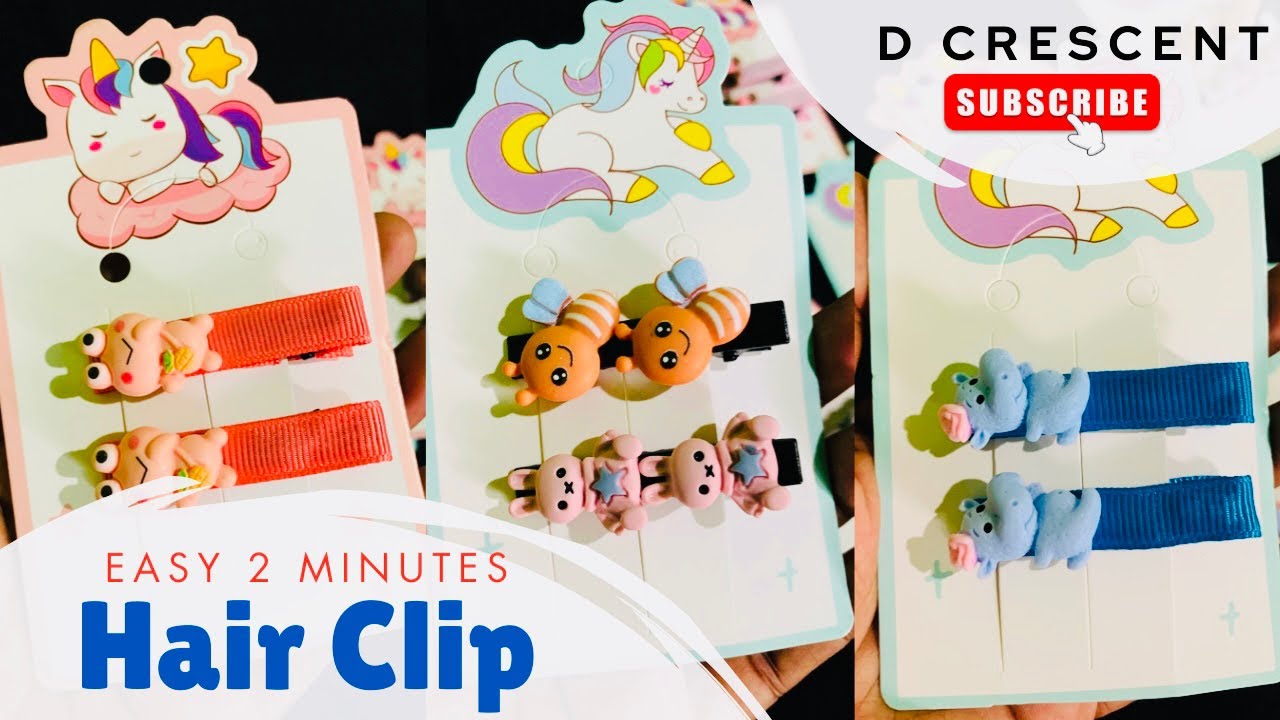 Easy 2 minutes Hair Clip Tutorial | How to make ribbon-covered hair ...