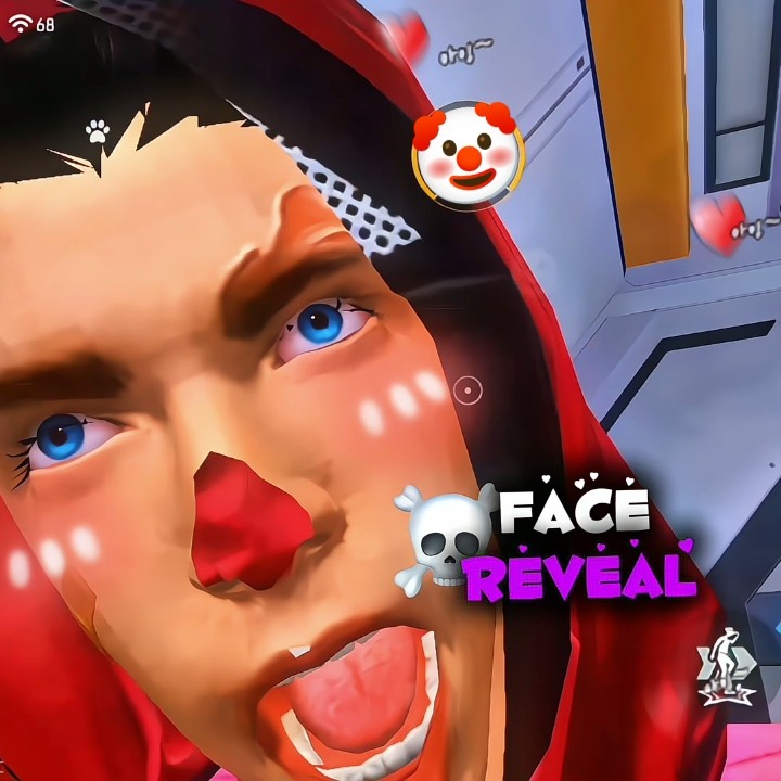 🤣FF FACE REVEAL 🤡 #freefiremaxnewfact #ff #presetalightmotionffmax # ...