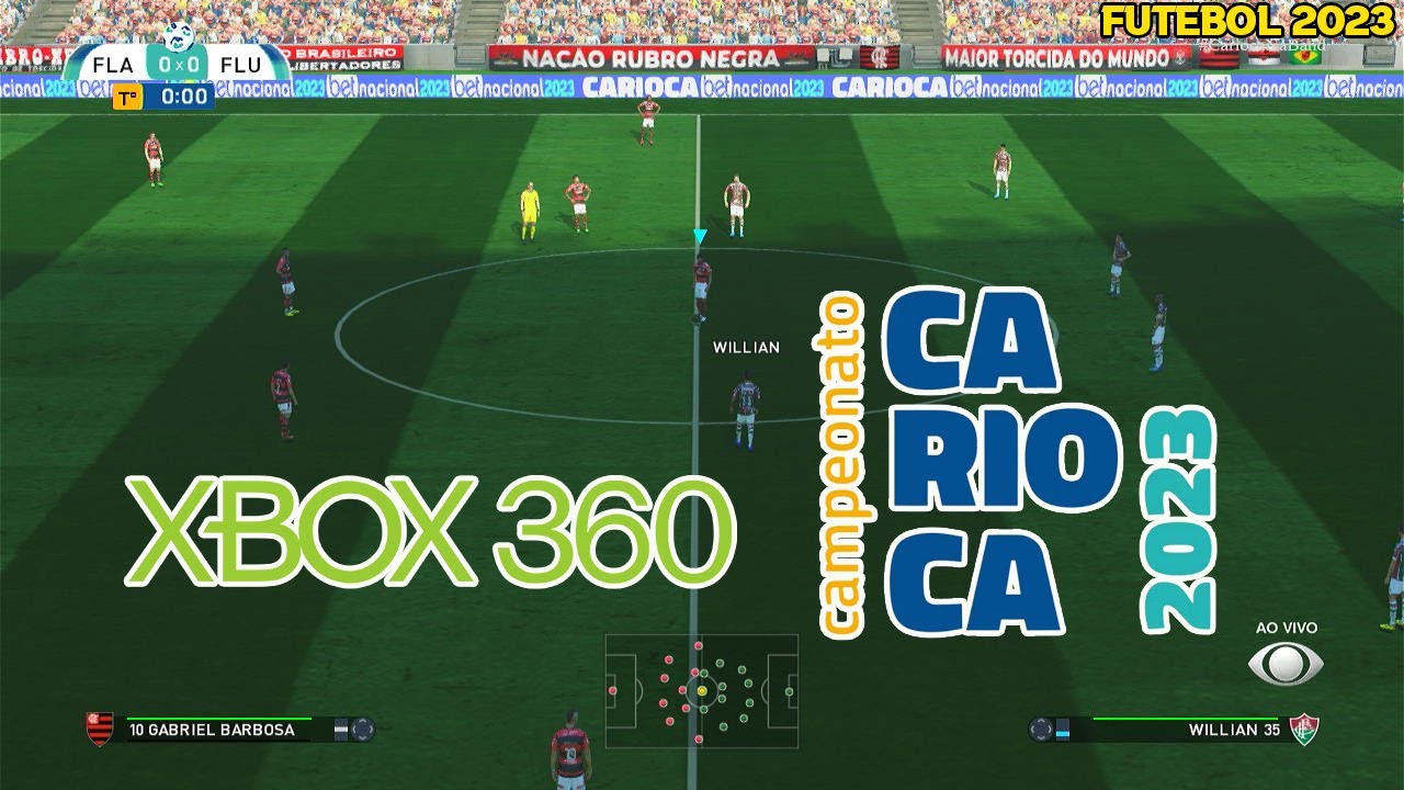 O NOVO PES 2023 XBOX 360 - COM CARIOCÃO 2023 - PLACAR OFICIAL DO CARIOCA - YouTube