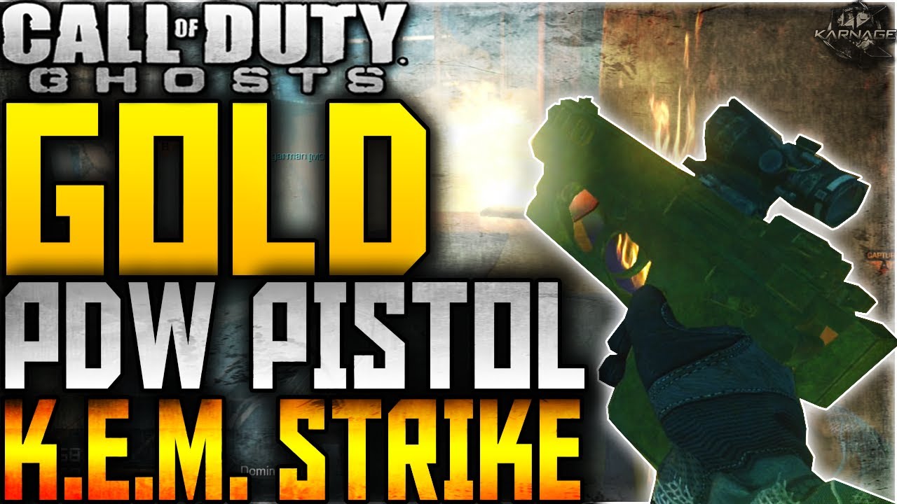 COD: Ghosts - "GOLD CAMO" PDW PISTOL KEM STRIKE GAMEPLAY! (COD Ghosts ...