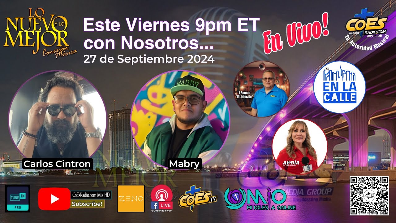 Carlos Cintron, Mabry y Tatihana en Lo Nuevo y Lo Mejor En Vivo! - YouTube