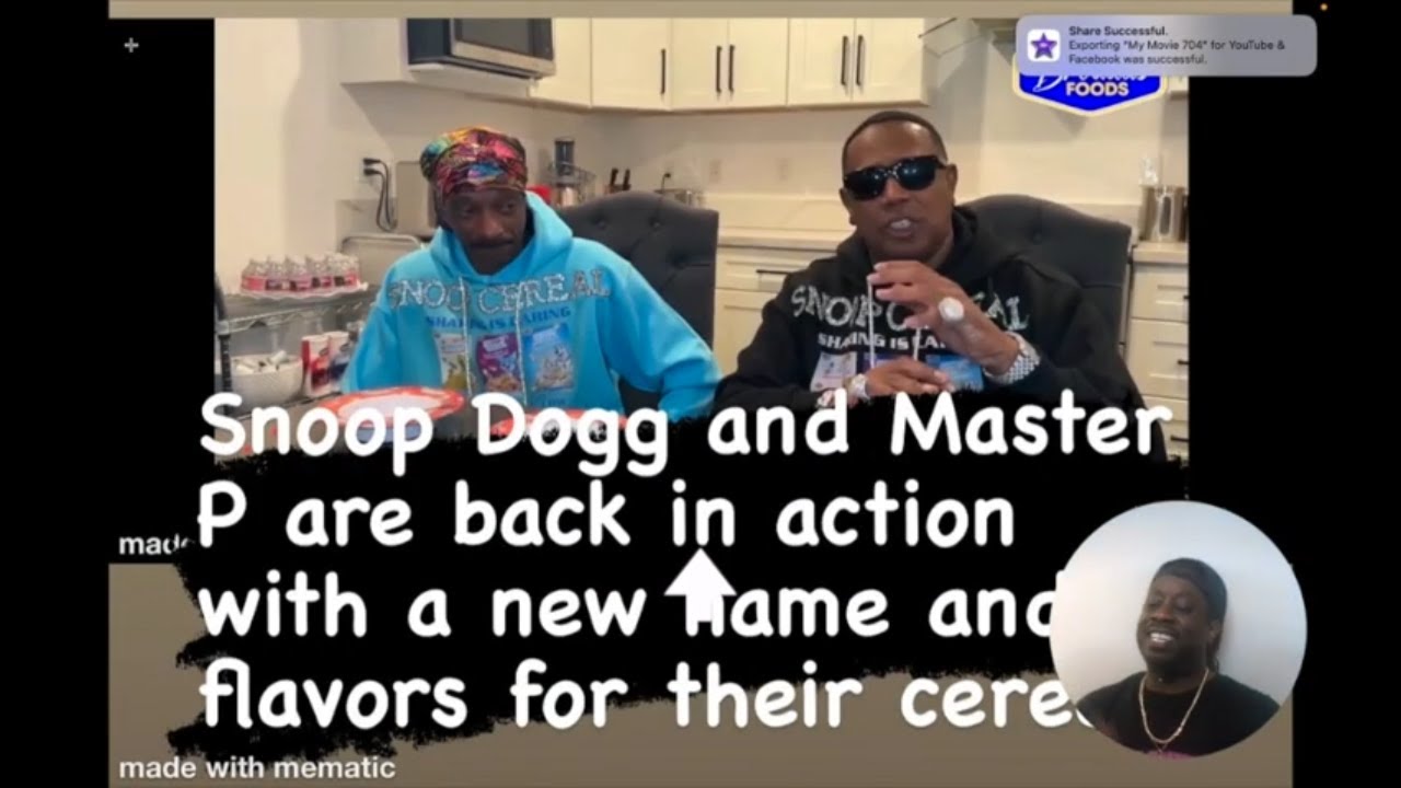Snoop Dogg And Master P Rename Their Cereal Brand Following ‘Snoop Loopz’ Controversy - YouTube