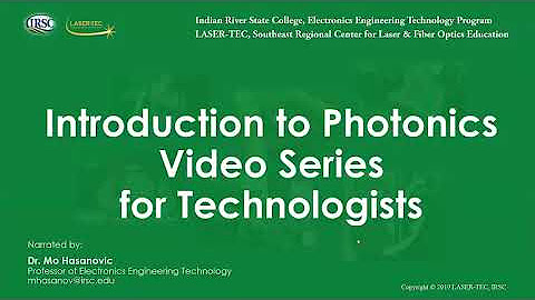 Introduction to Photonics - Laser-Photonics Online Course Series - YouTube