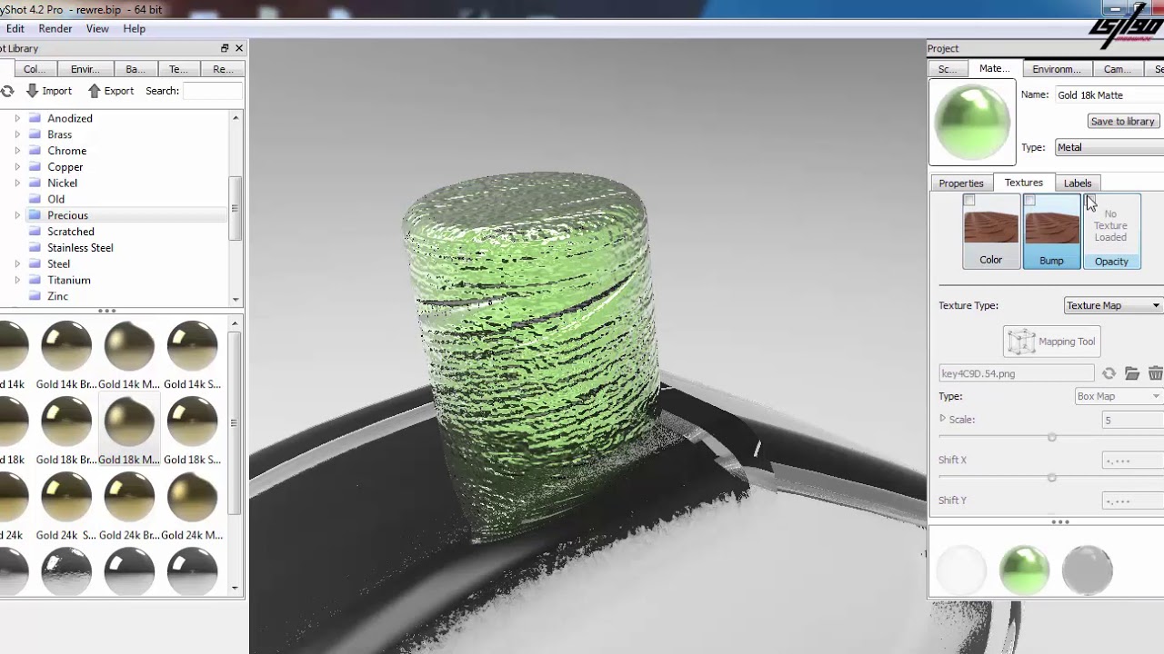 Keyshot tutorial how to change colour of any matrial matrial - YouTube