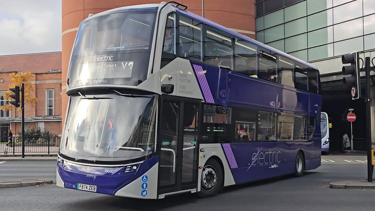First Bus Sheffield ADL Enviro400EV Electric ⚡️On X3 From Doncaster To ...
