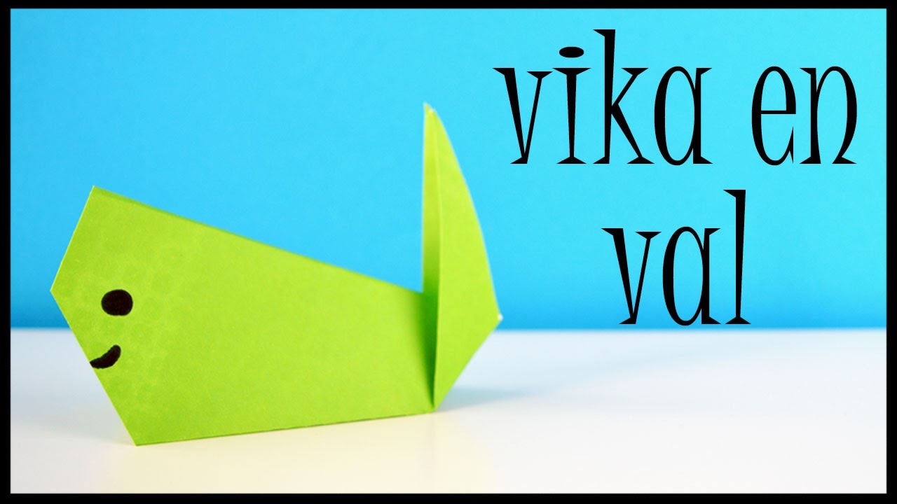 Vika en val 🐳 enkel origami - YouTube