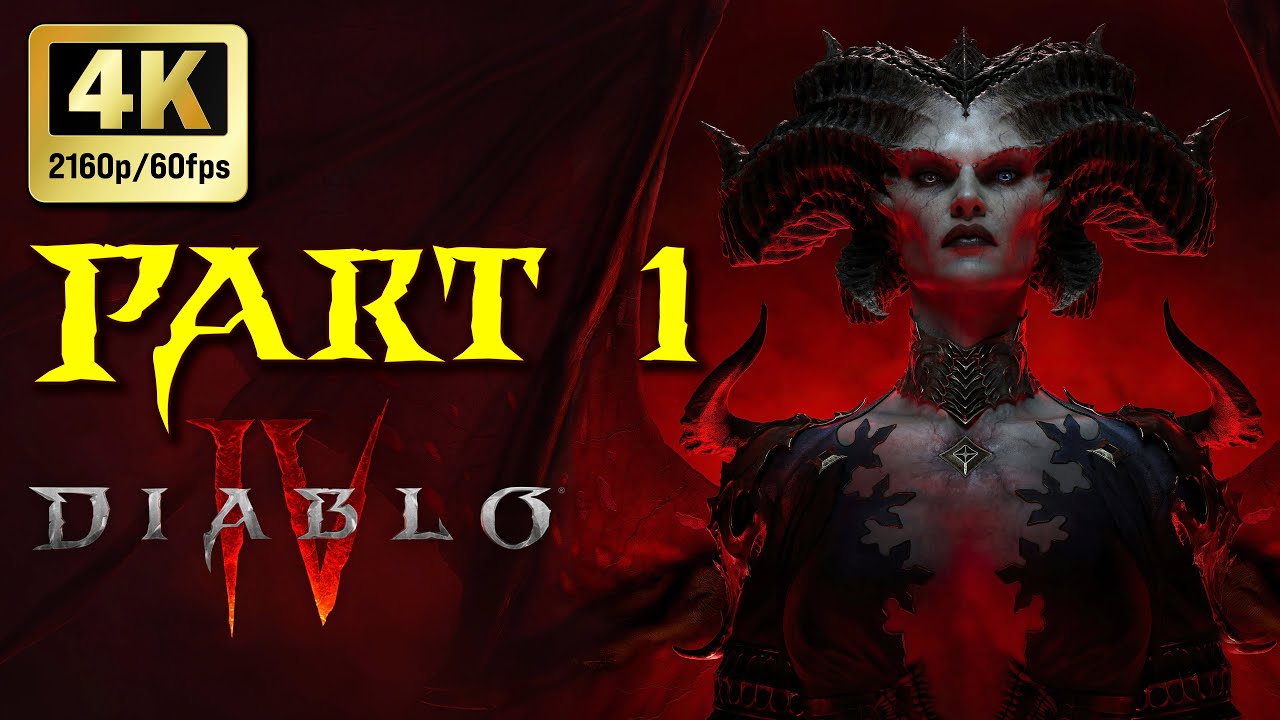 DIABLO 4 NECROMANCER Gameplay Part 1 FULL GAME Walkthrough 4K PC ULTRA ...