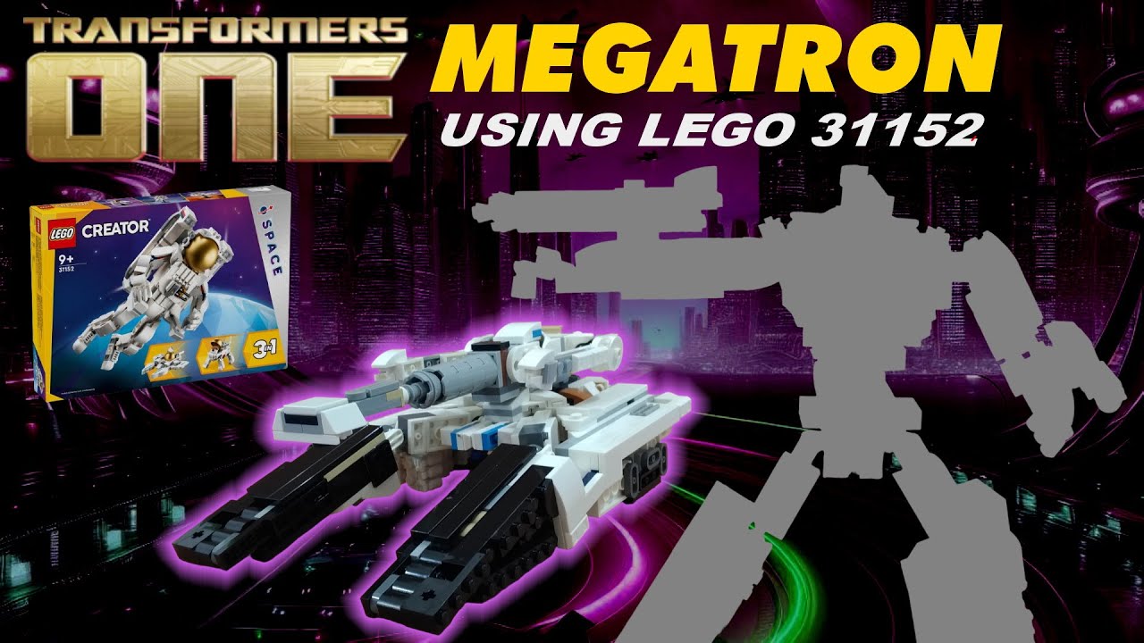 Megatron (Transformers One) using LEGO set 31152: Space Astronaut - YouTube