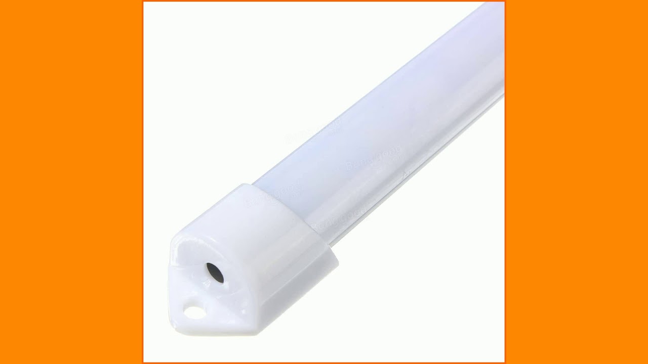 4 X 50CM Cool White 8520 SMD LED Rigid Strip Aluminum Case Cabinet Tube ...