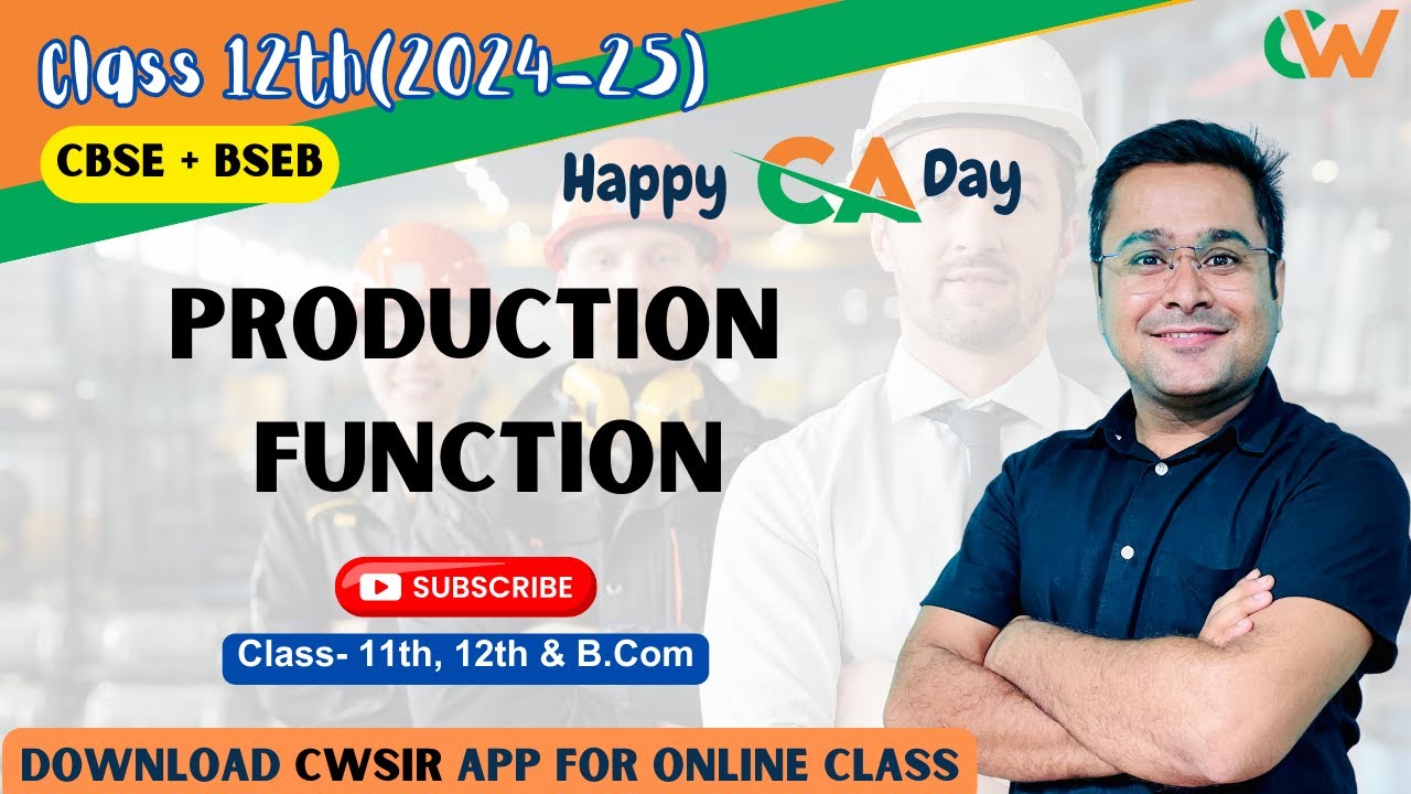 Production Function | Fixed factors | Variable factors | Marginal ...