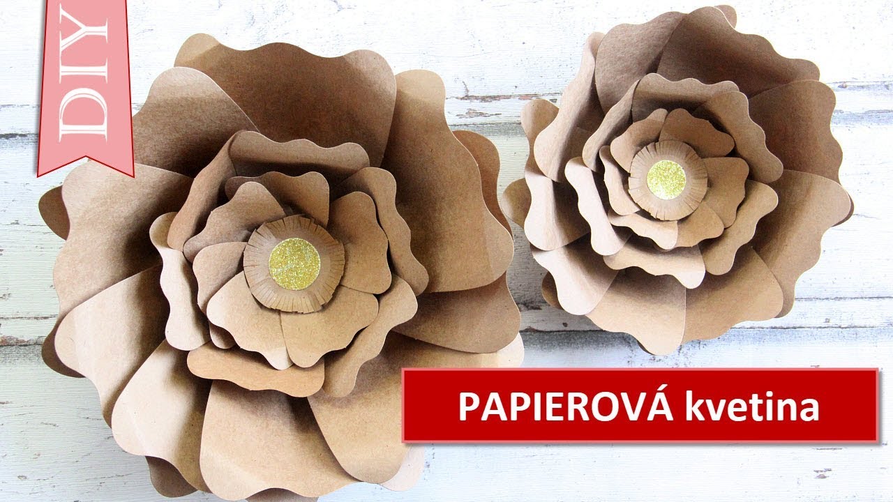 Kreatívne ruky - Ako vyrobiť kvet z papiera / DIY paper flower - YouTube