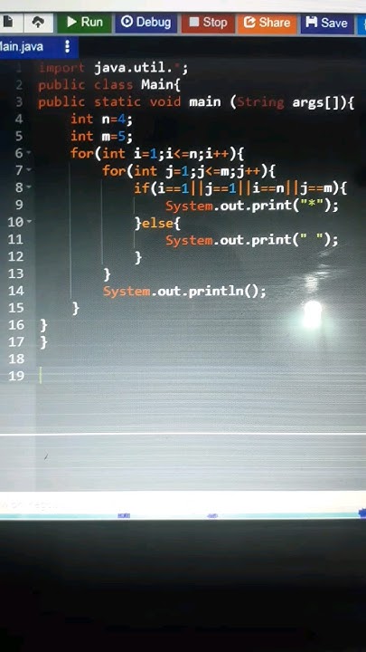 How To Create Hellow Rectangle In Java Patterns Javapatterns