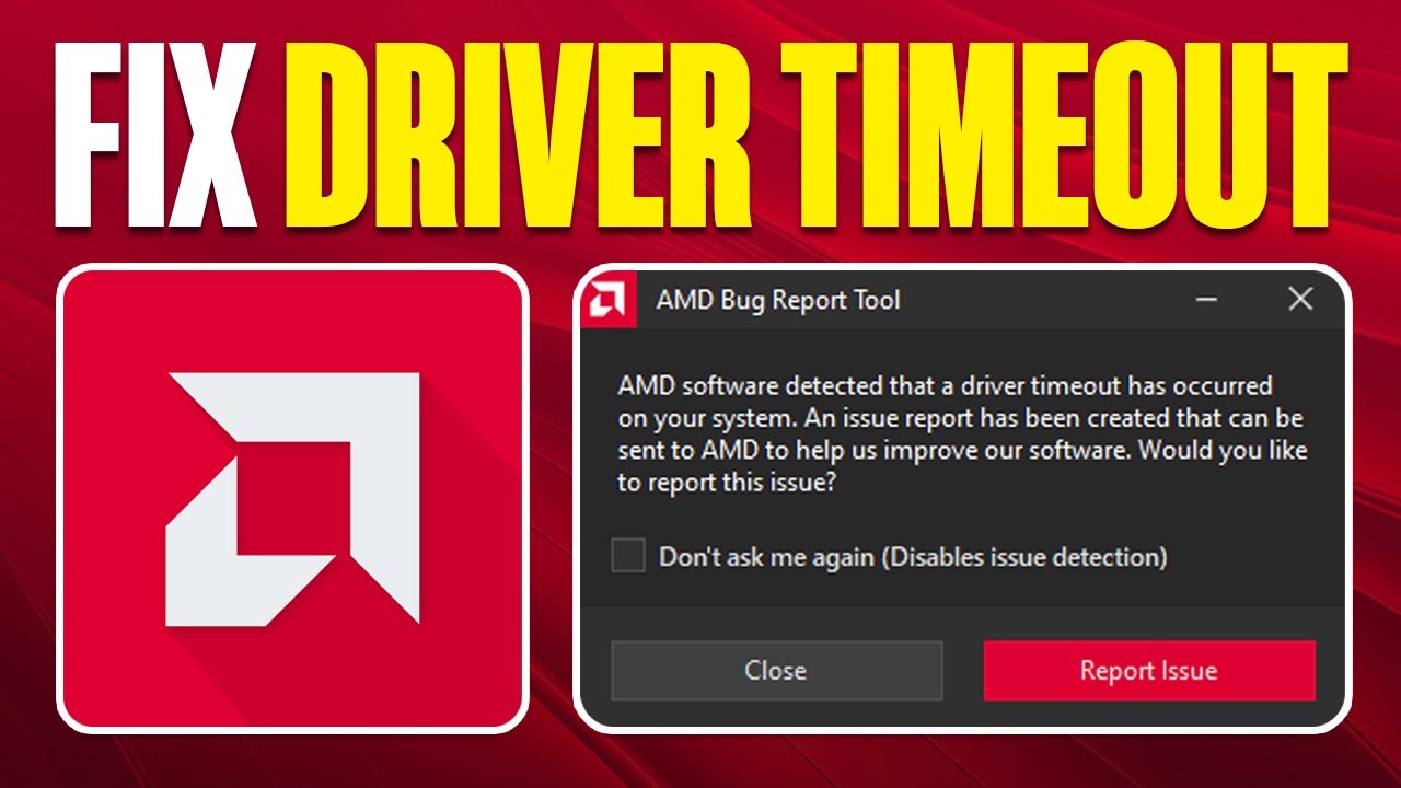 How To Fix AMD Driver Timeout - YouTube