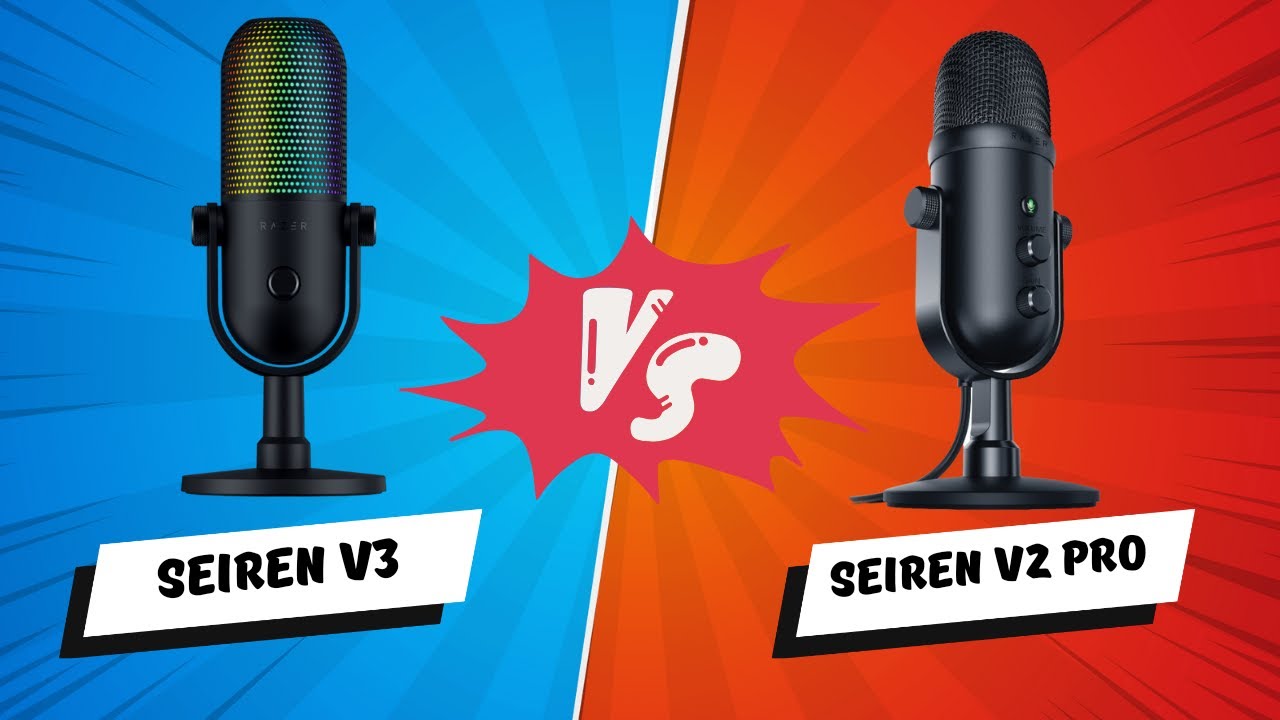 Razer Seiren V3 Chroma vs Seiren V2 Pro - Which one is better? - YouTube
