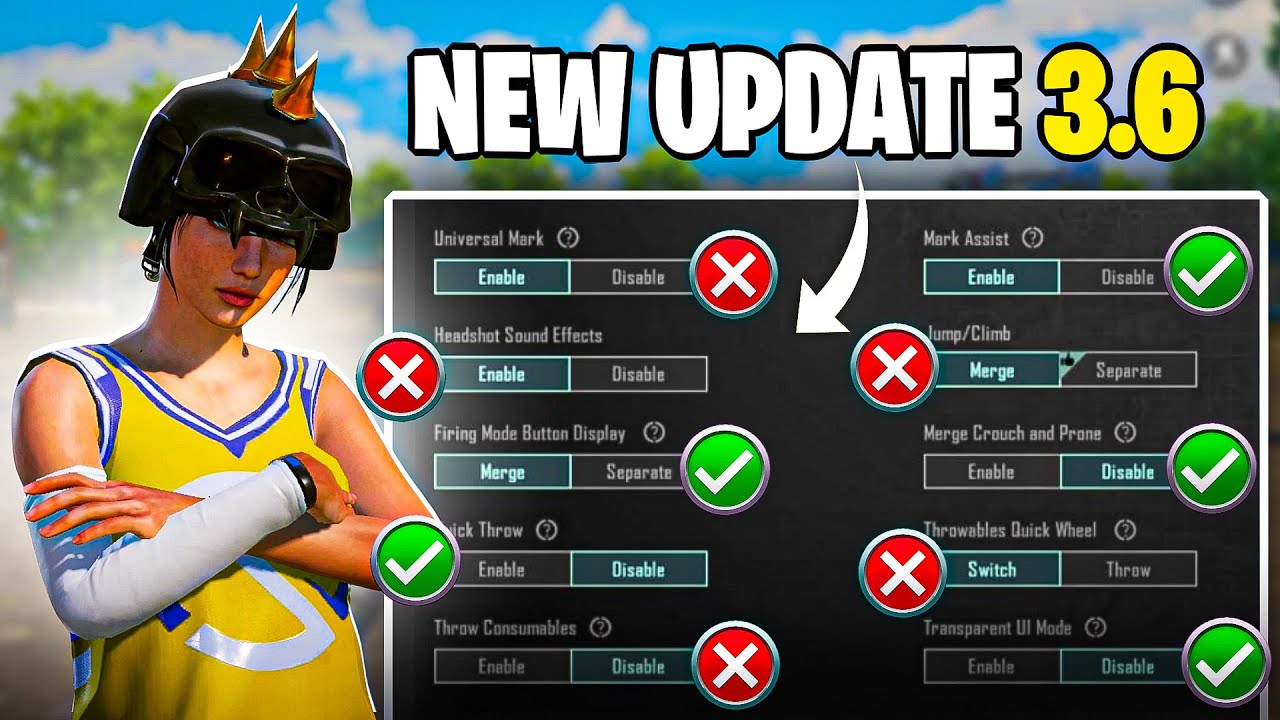 BGMI 3.6 UPDATE SENSITIVITY CODE | BGMI BEST SENSITIVITY SETTINGS ...