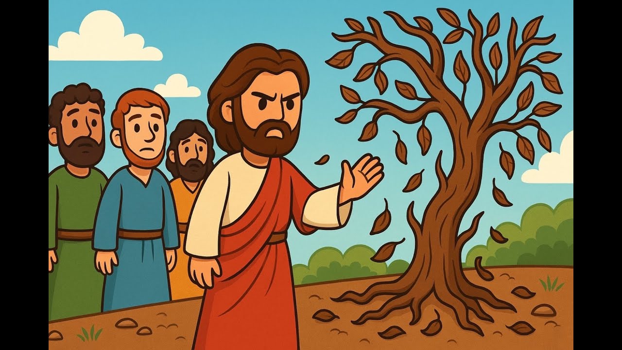 🍃 Jesus Withers the Fig Tree | Bible Story for Kids | Learning About ...