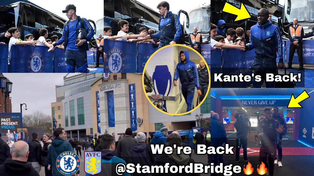 Match Day!🔥Chelsea vs Aston Villa,Kante, Mason Mount &James Starting👍 ...