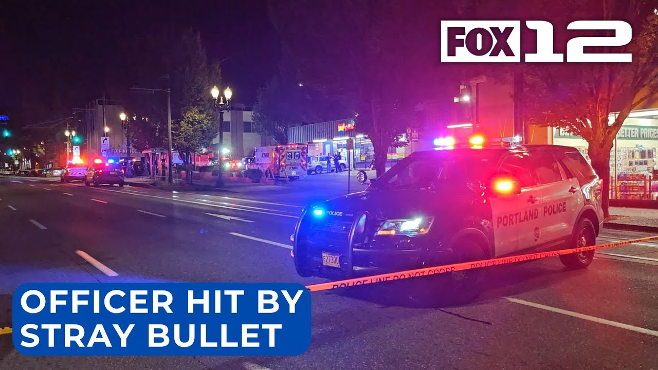Stray bullet hits officer’s boot during shooting in SE Portland, police ...