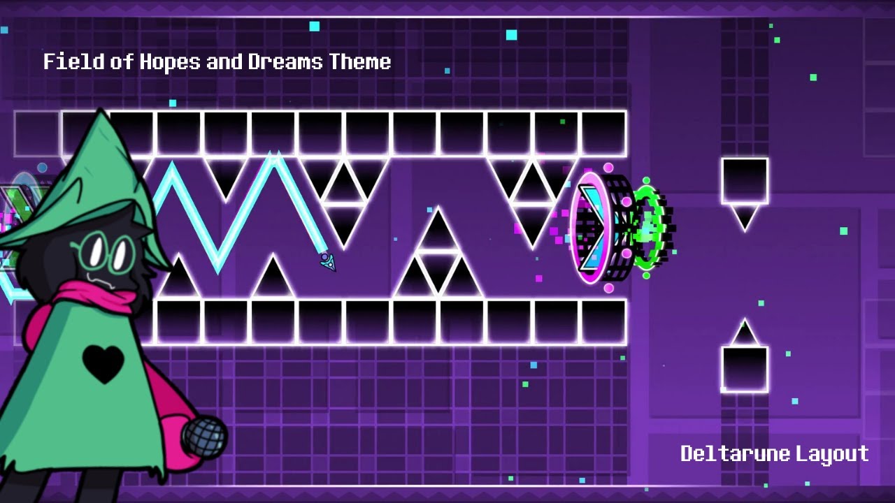 DELTARUNE Layout - Field of Hopes and Dreams | Geometry Dash 2.1 - YouTube