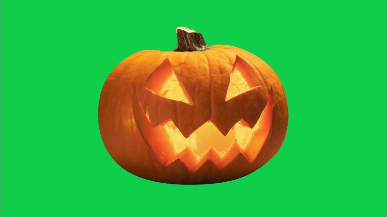 Halloween Pumpkin Green Screen l Halloween Pumpkin 3D l PumpkinGreen ...