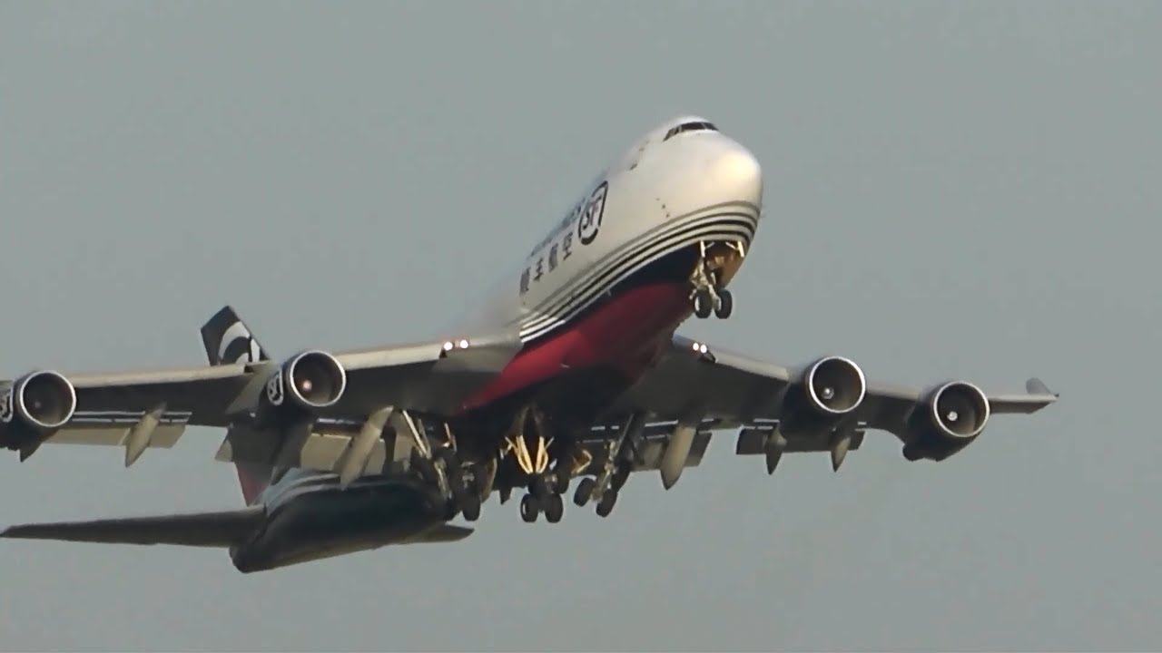 SF Airlines B747-4F take off 25C Frankfurt Airport Planespotting - YouTube