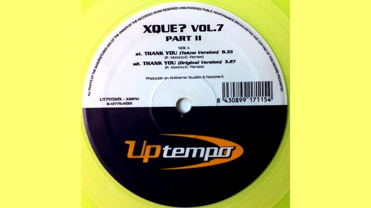 XQUE? VOL.7 - THANK YOU (TEKNO VERSION) - YouTube