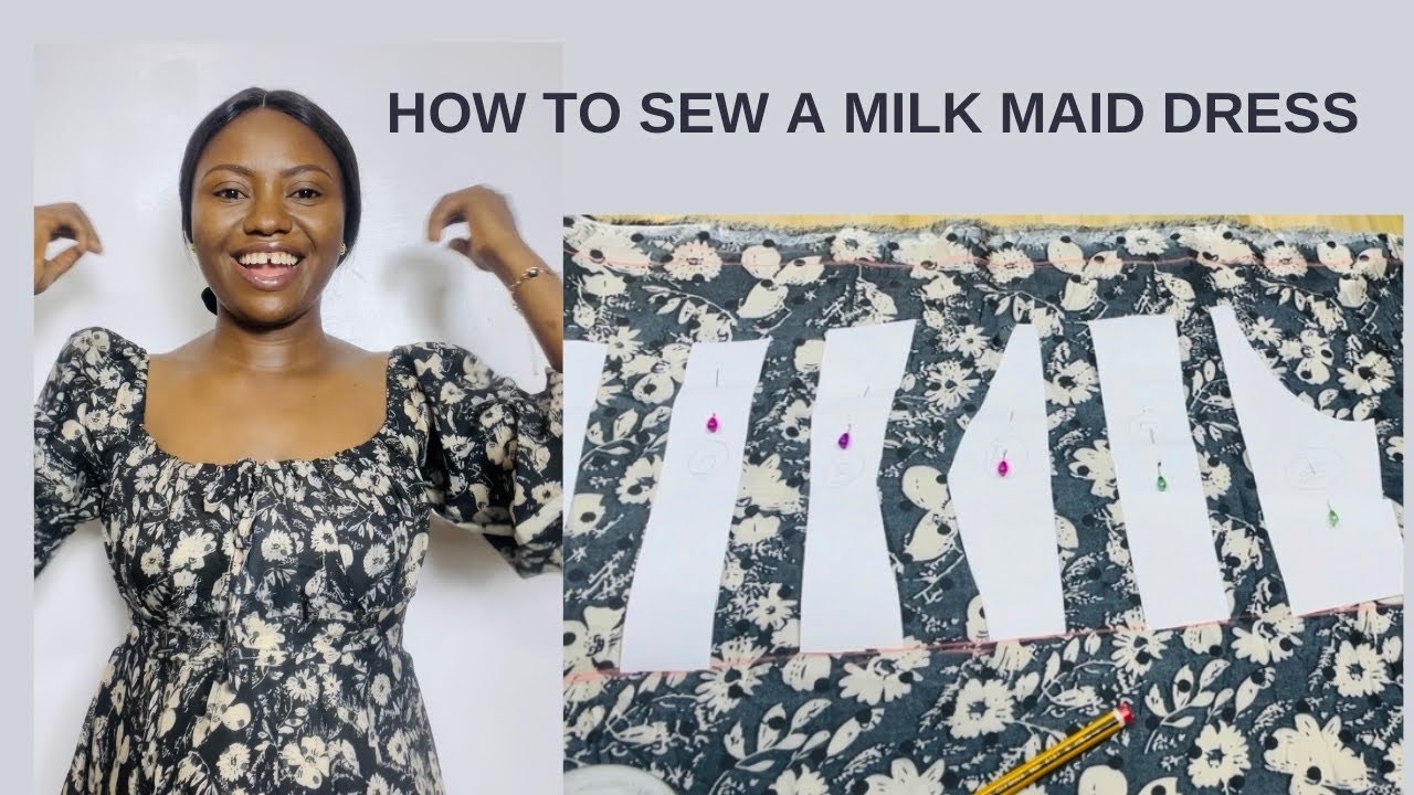 SEW A MILK MAID DRESS WITH ME - YouTube