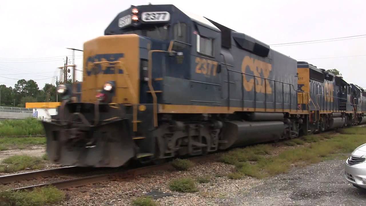CSX A783-24 with CSX GP40-2 6048 a leading - YouTube