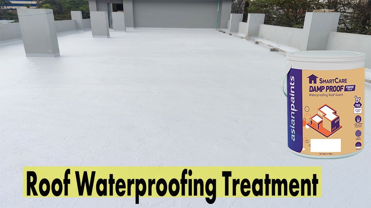 Roof Waterproofing Treatment by Asian Paint Damp Proof Fibre Tech ...