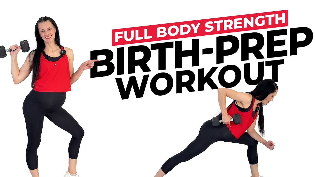 Train for Labor! 18-Min Third Trimester Pregnancy Strength Workout ...