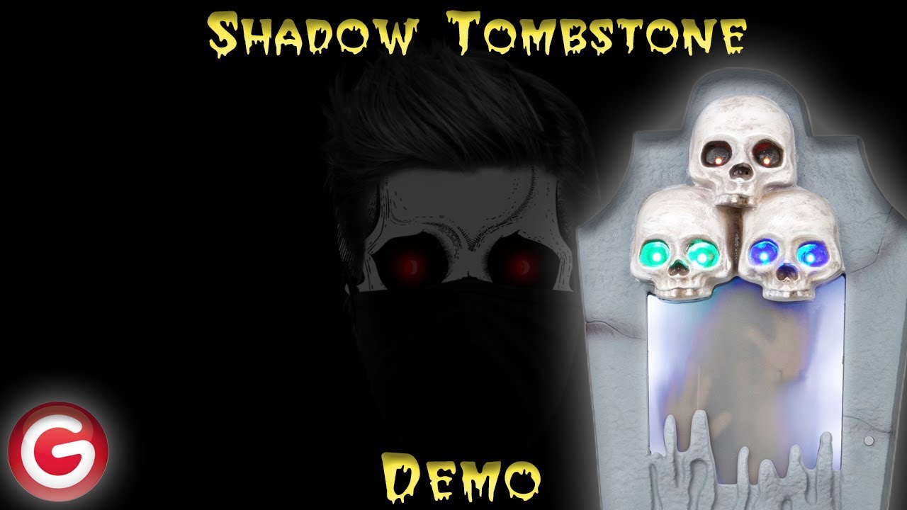 Gemmy Shadow Tombstone 2009 Demo - YouTube