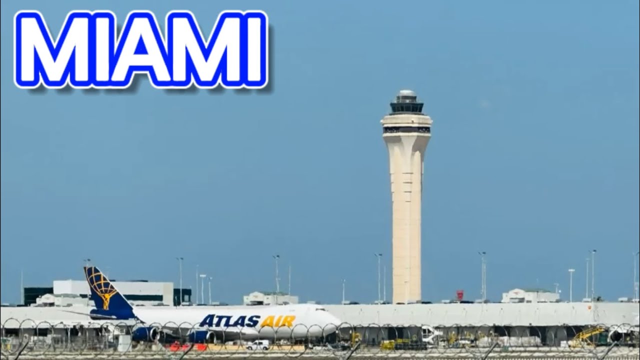 Afternoon MIAMI PLANE SPOTTING runway 9 | aircraft information | - YouTube