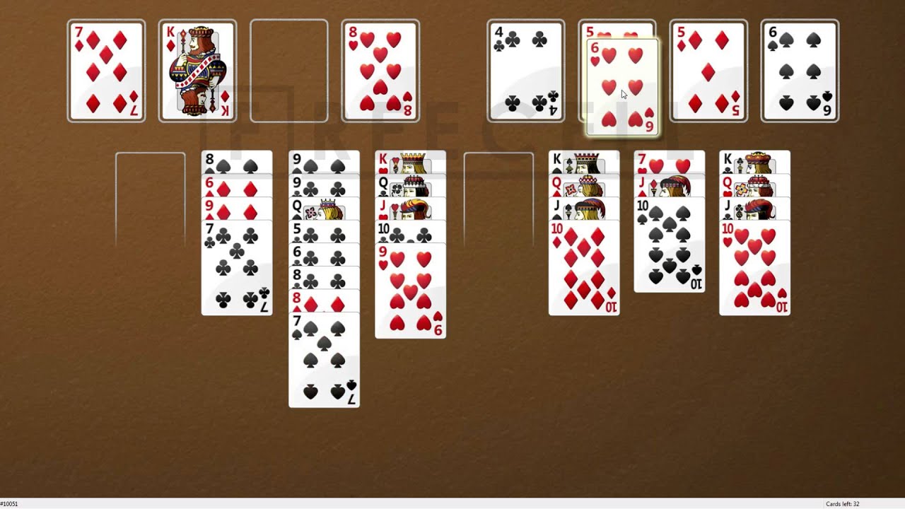 Solution to freecell game #10051 in HD - YouTube