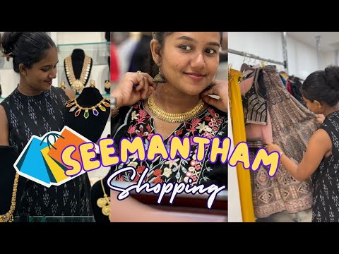 🤰🥹SEEMANTHAM SHOPPING👶 🛍 "💛Gold, 👗Dress etc.." | Archana M R - YouTube