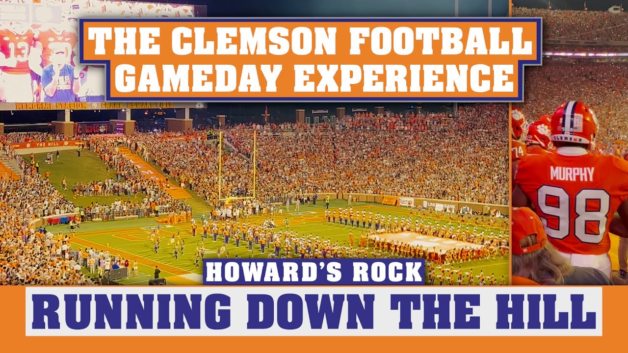Clemson vs LA Tech - Howard's Rock - Running Down The Hill - The ...
