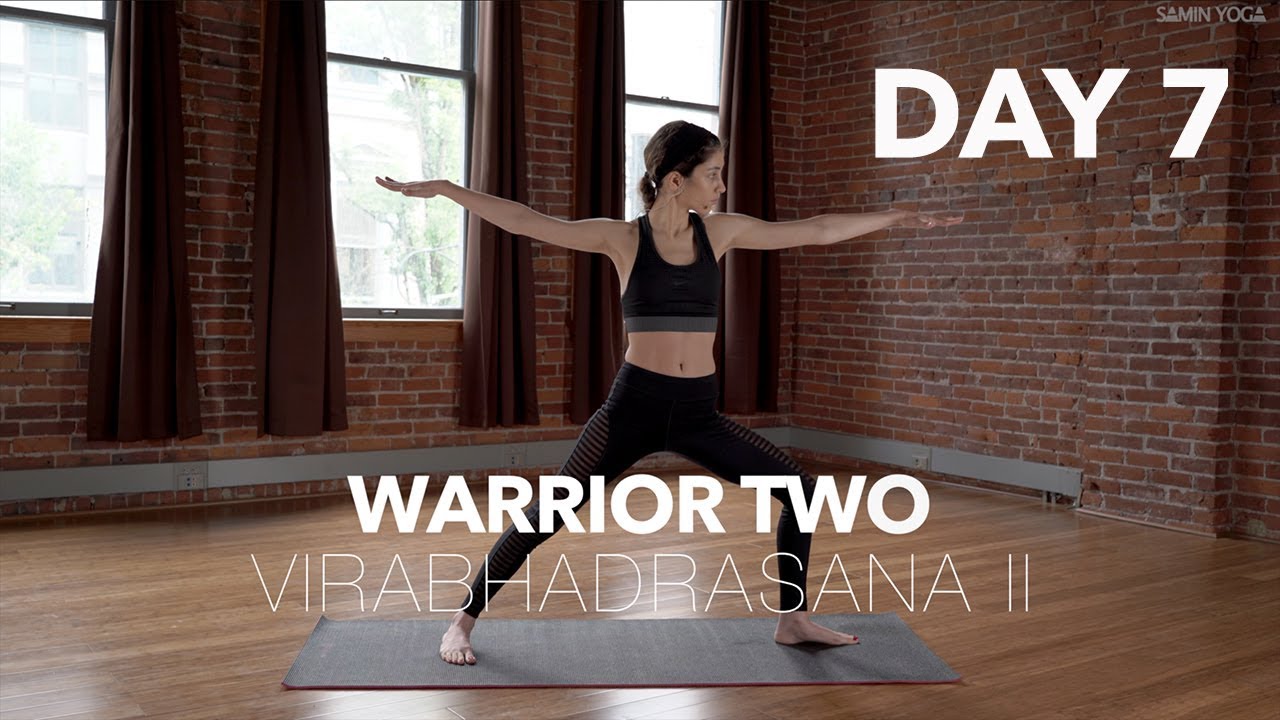 How to do Warrior 2 | Yoga Tutorial Day 7 | 30 Poses 30 Days - YouTube