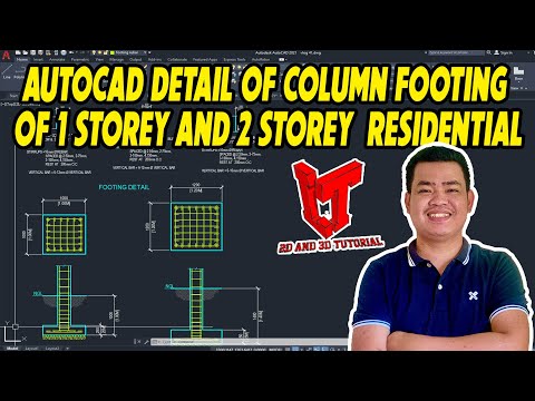 COLUMN FOOTING DETAIL OF 1 STOREY AND 2 STOREY RESIDENTIAL - YouTube
