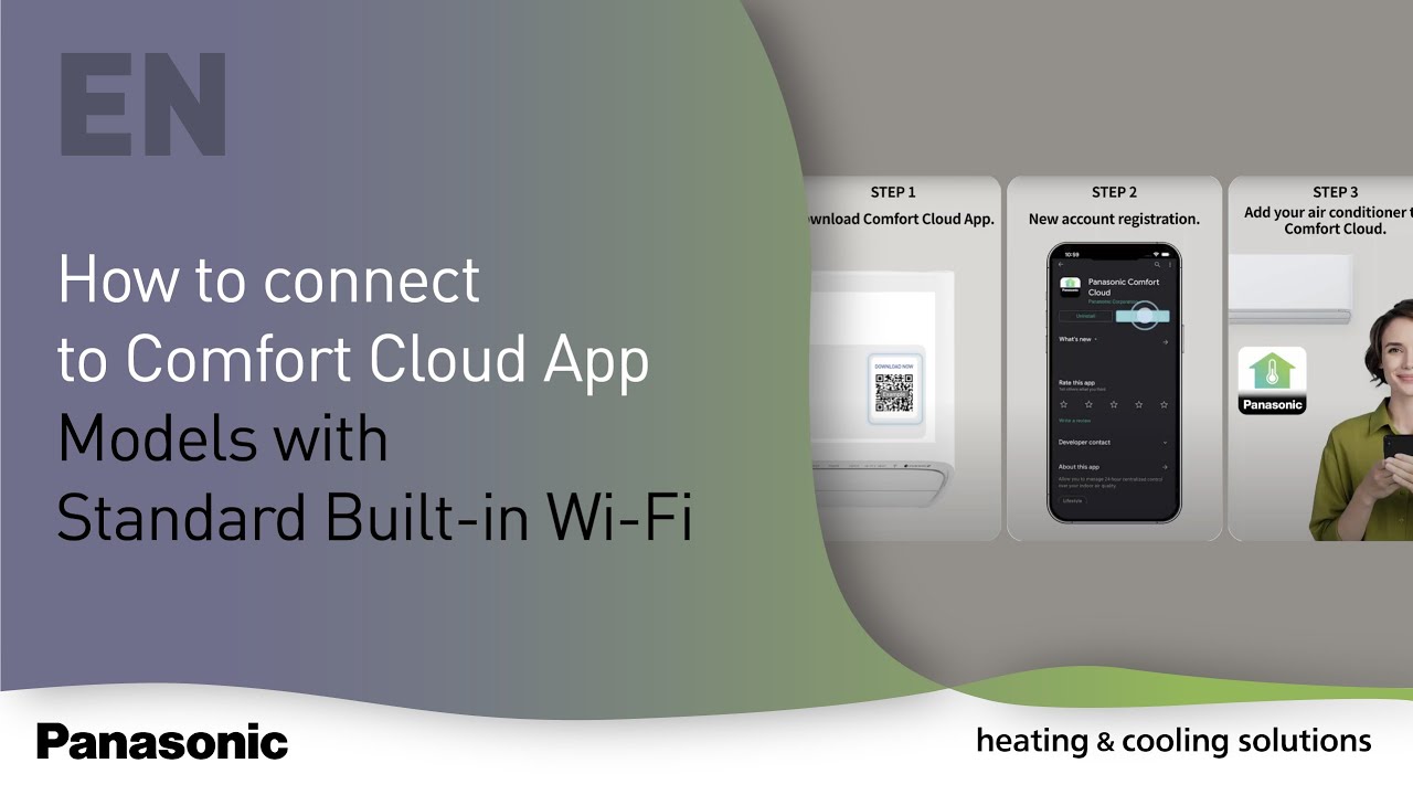 EN – How to connect to Comfort Cloud App. Models with Standard Built-in ...